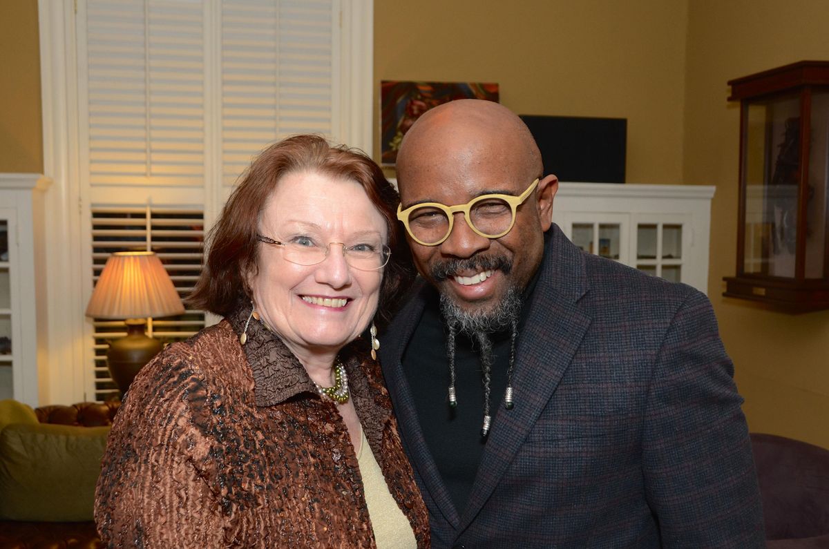Kathy Hubbard and the Rev. Rudy Rasmus. - CultureMap Houston