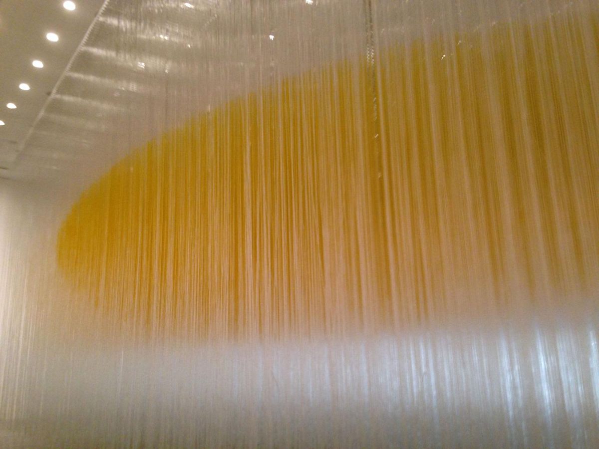 Soto, Houston Penetrable, 2004-14, lacquered aluminum structure, PVC ...