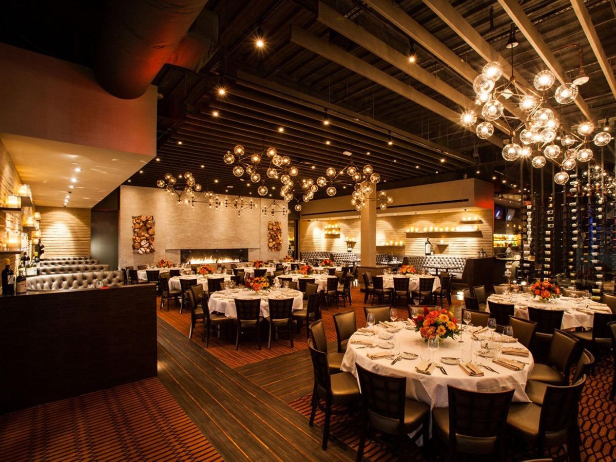 A look inside the dramatic, retro-inspired dining room at new ...