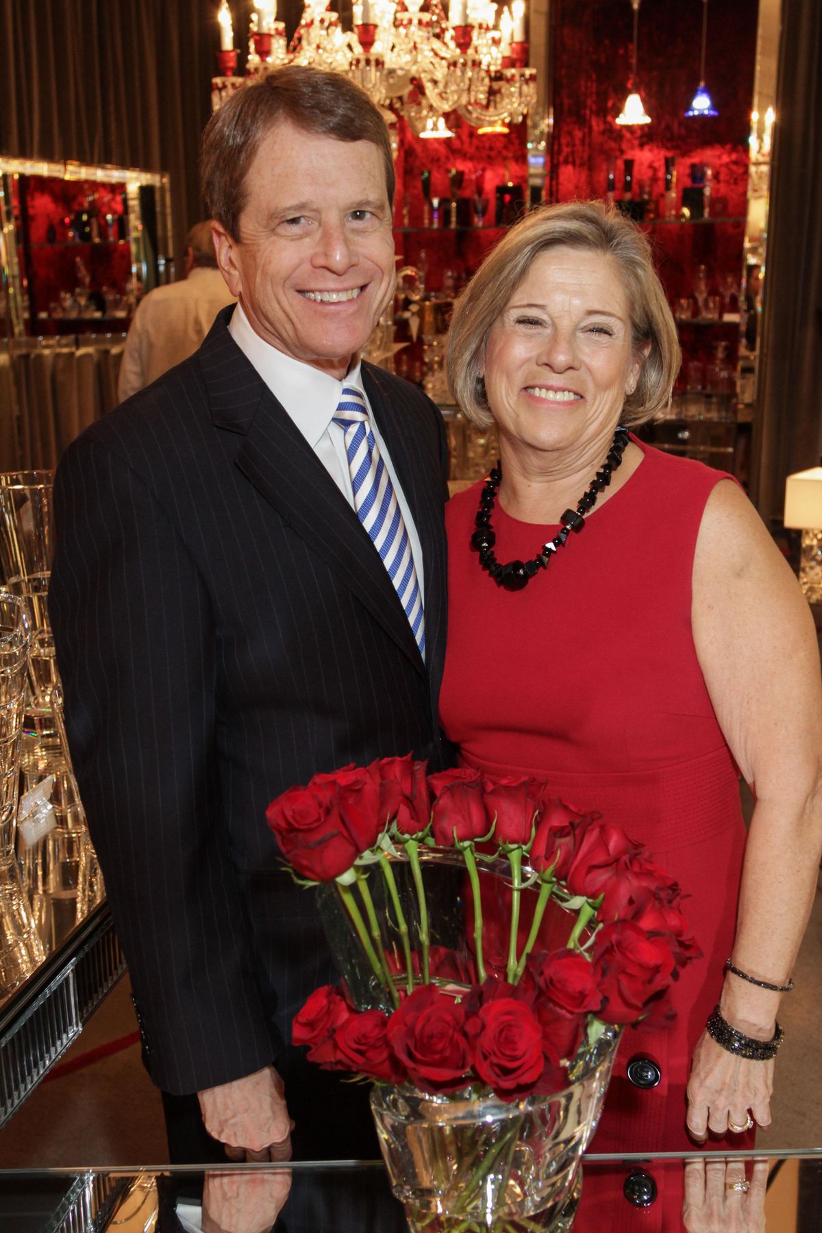 Dean and Jane Gladden at Baccarat. - CultureMap Houston