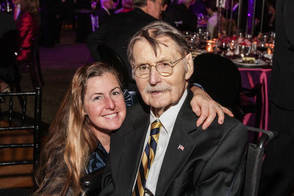 Dr. Red Duke, with daughter Sara Duke, was honored at the UTHealth ...