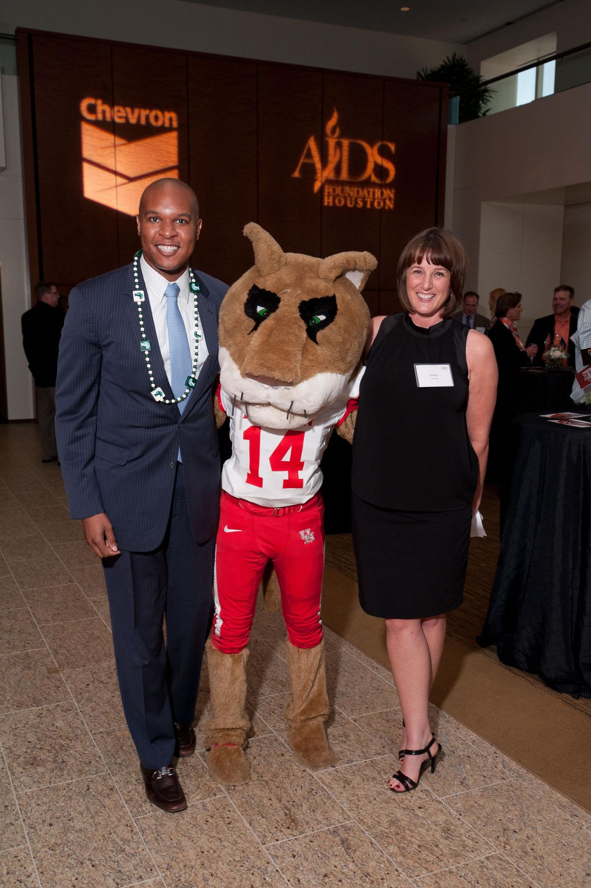 Travis Torrence, from left, Shasta and Kelly Young. - CultureMap Houston