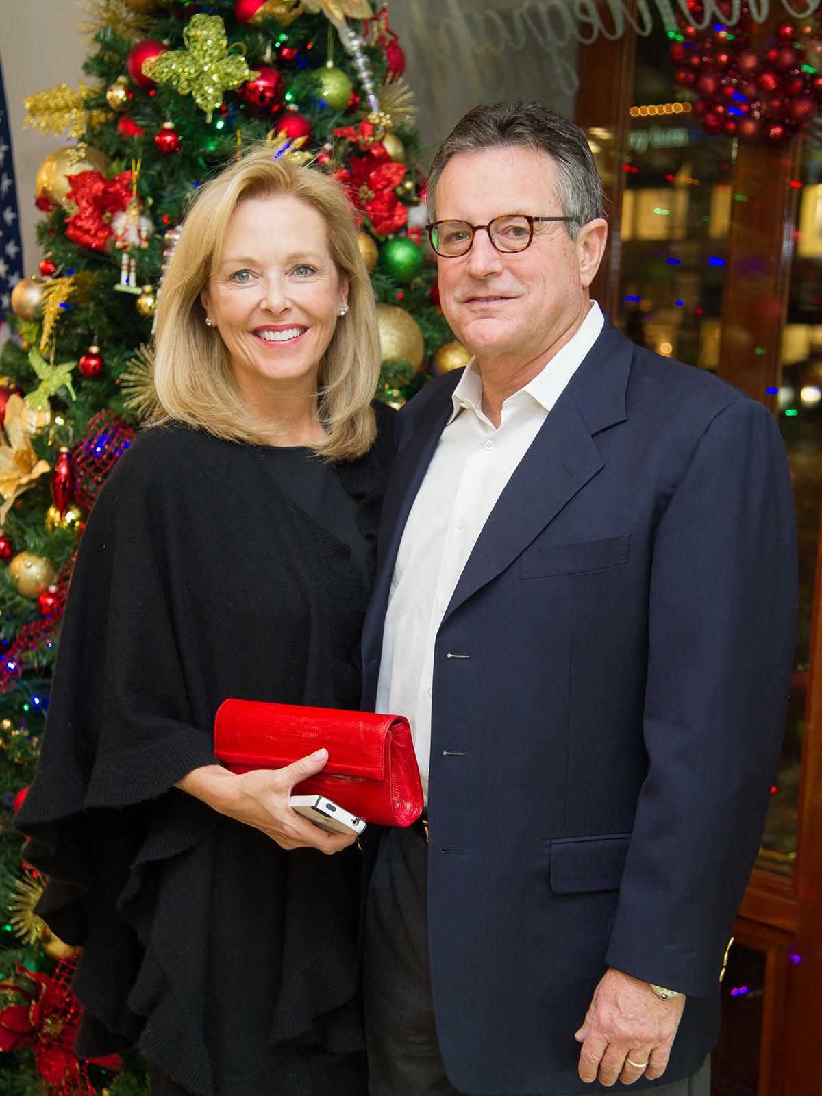 Laura and Dr. Mike Sweeney at the MRS. B Collection launch party at ...