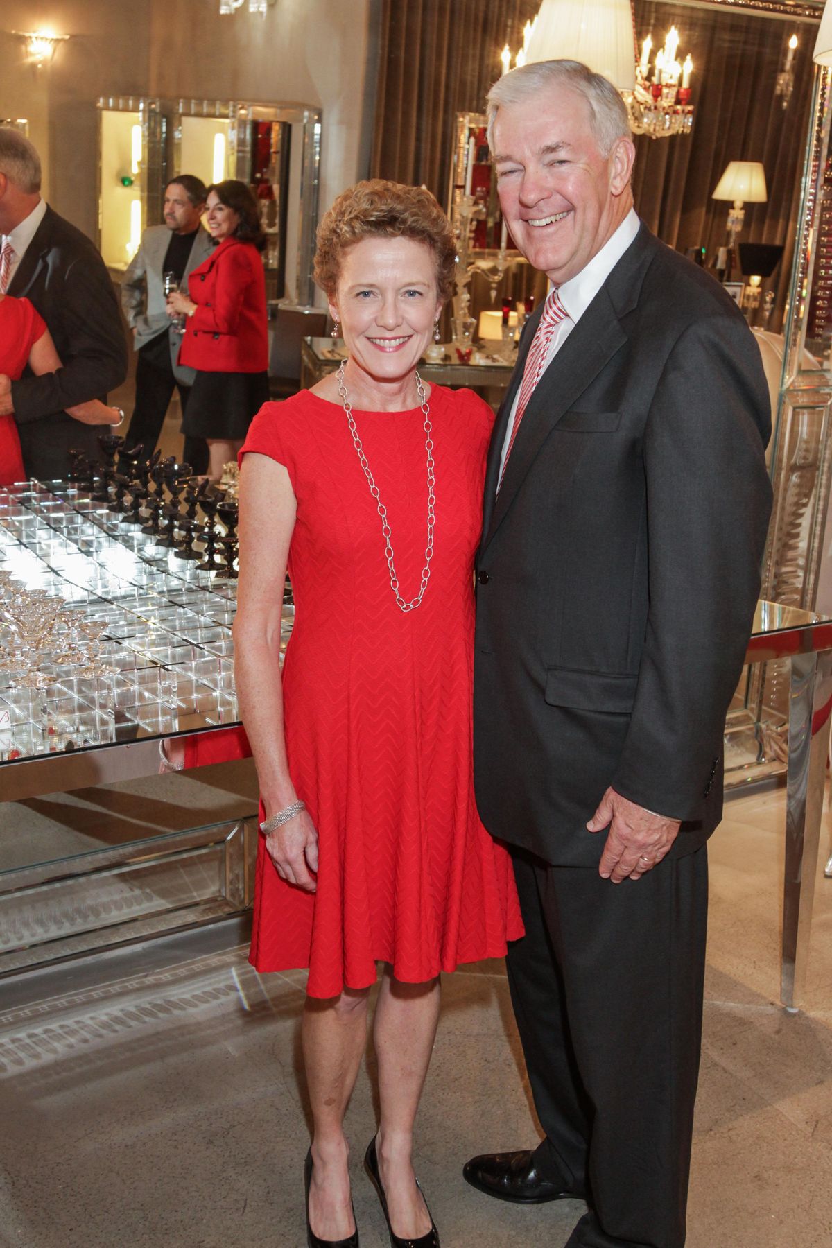 Laura Bellows and Jack Pendergrast at the Baccarat party for the Alley ...
