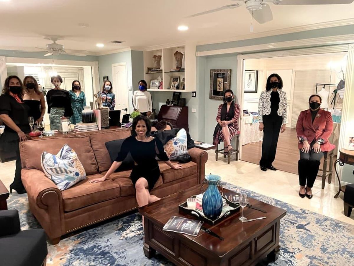 Woman of Distinction Roslyn Bazzelle-Mitchell (seated). - CultureMap ...