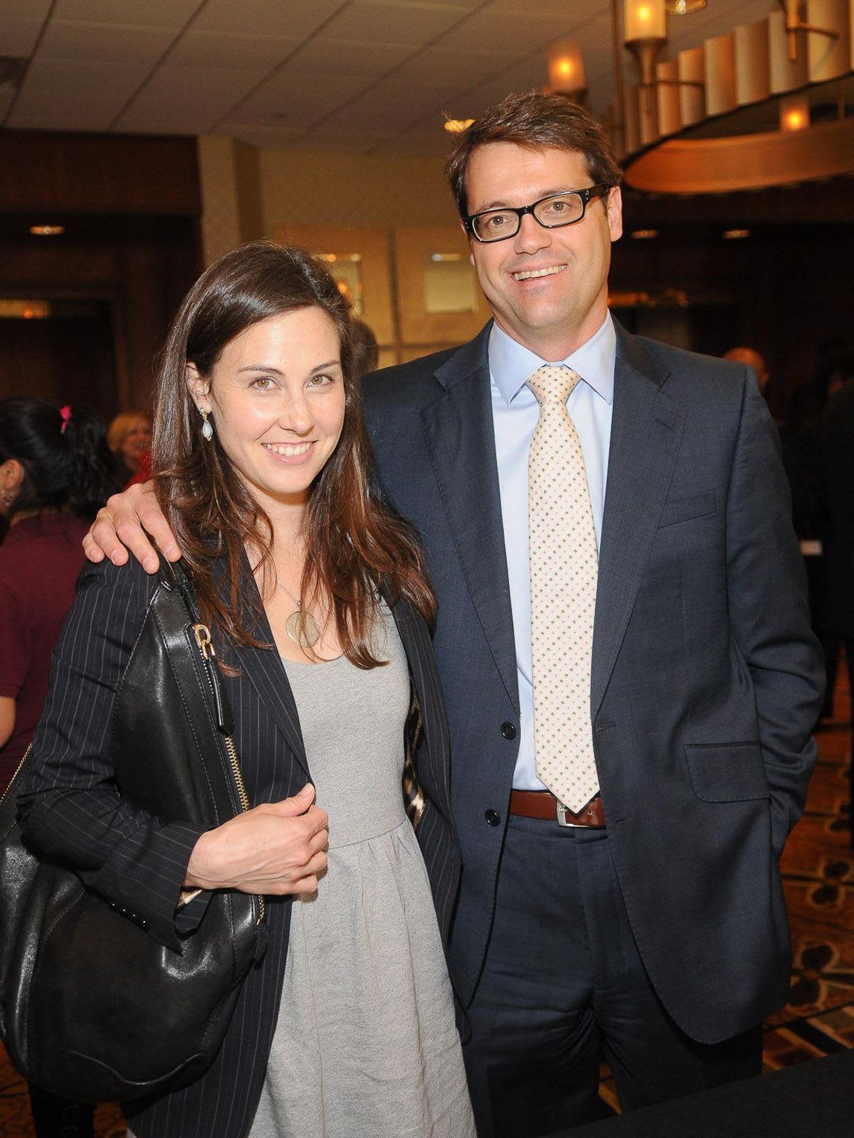 Ashley and Thomas Verhagen at the Coalition for the Homeless luncheon ...