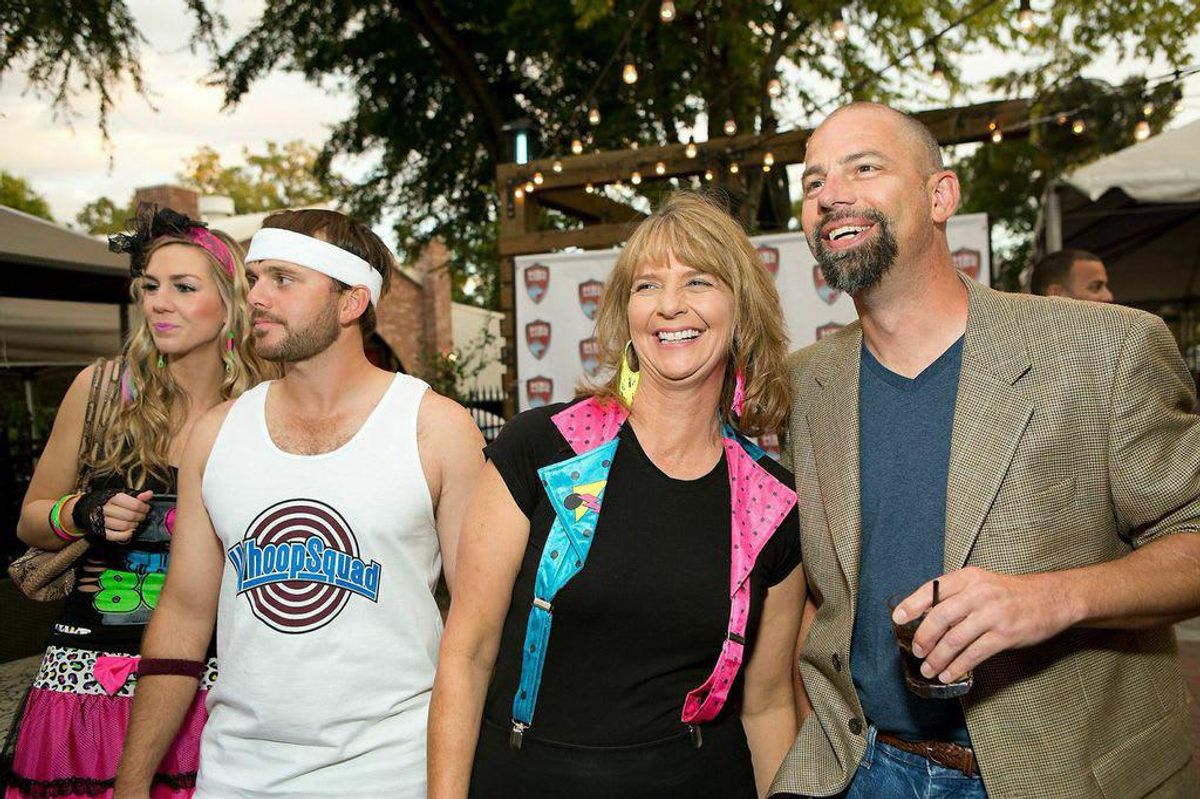Carly Hester, from left, Casey Mahoney, Pam Mahoney and Ted Dahlin ...