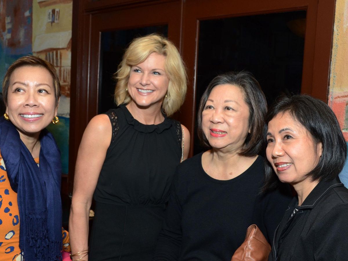 Jean Wilson, from left, Ronna Wagner, Rogene Calvert and Grace Huang ...