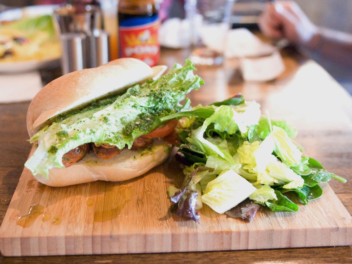 Casual Andes Cafe features a menu of sandwiches and salads ...