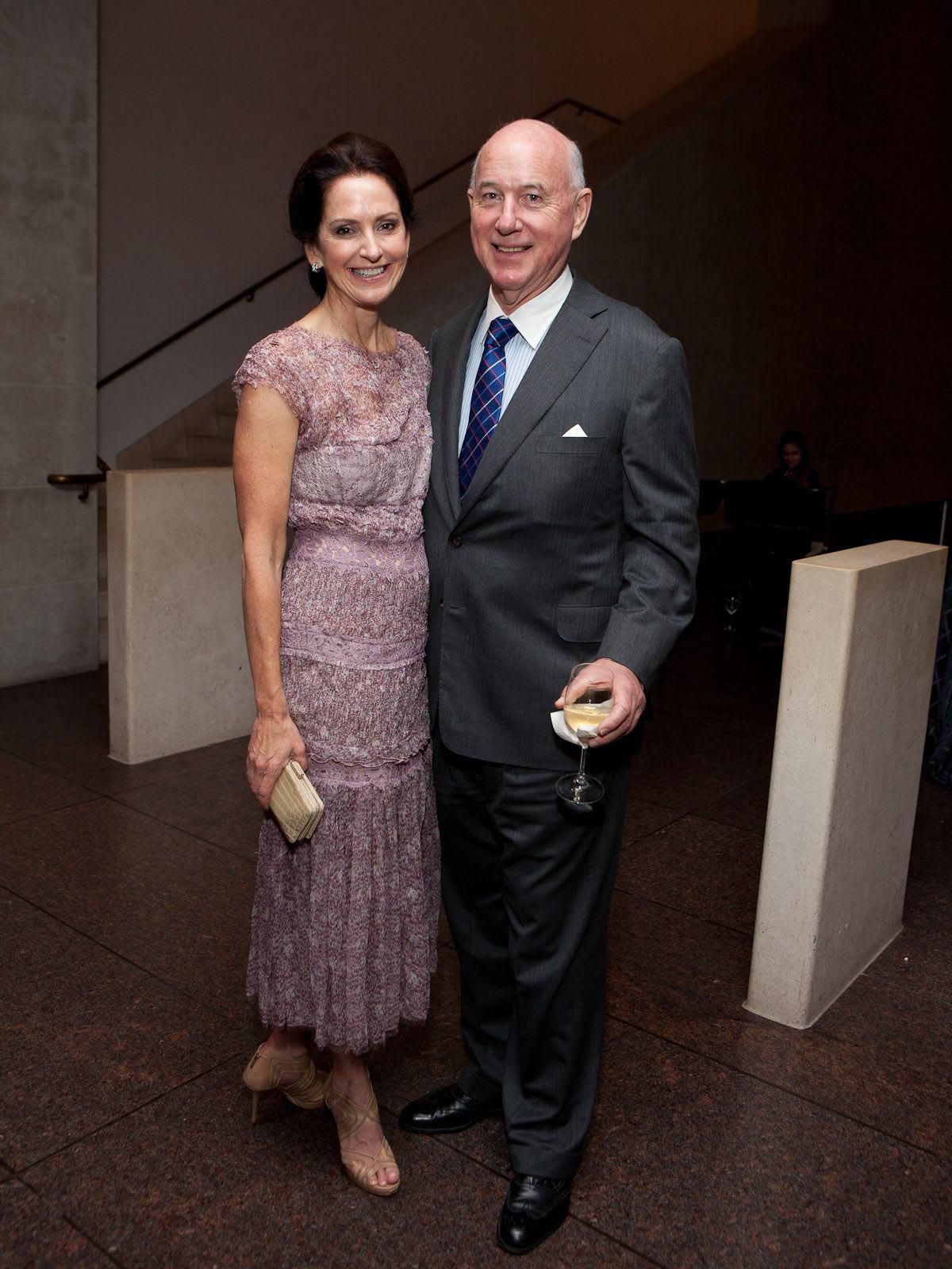 Laurie and Reed Morian at the MFAH opening reception for American ...