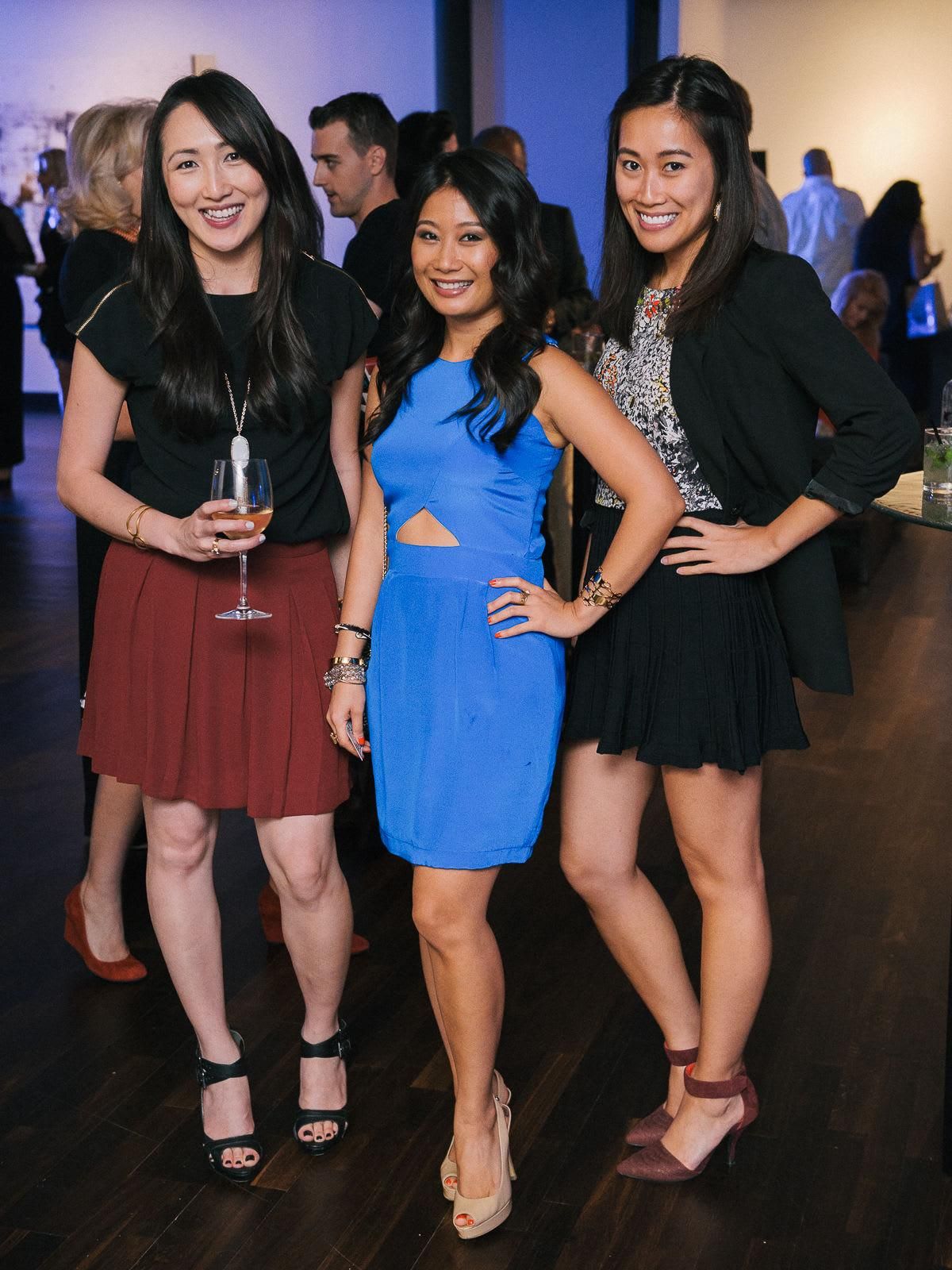 Lisa Nguyen, from left, Tuyet Pham and Thuy Pham. - CultureMap Houston