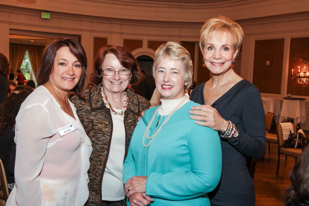 Sheri Foreman Elder, from left, Kathy Hubbard, Mayor Annise Parker and ...