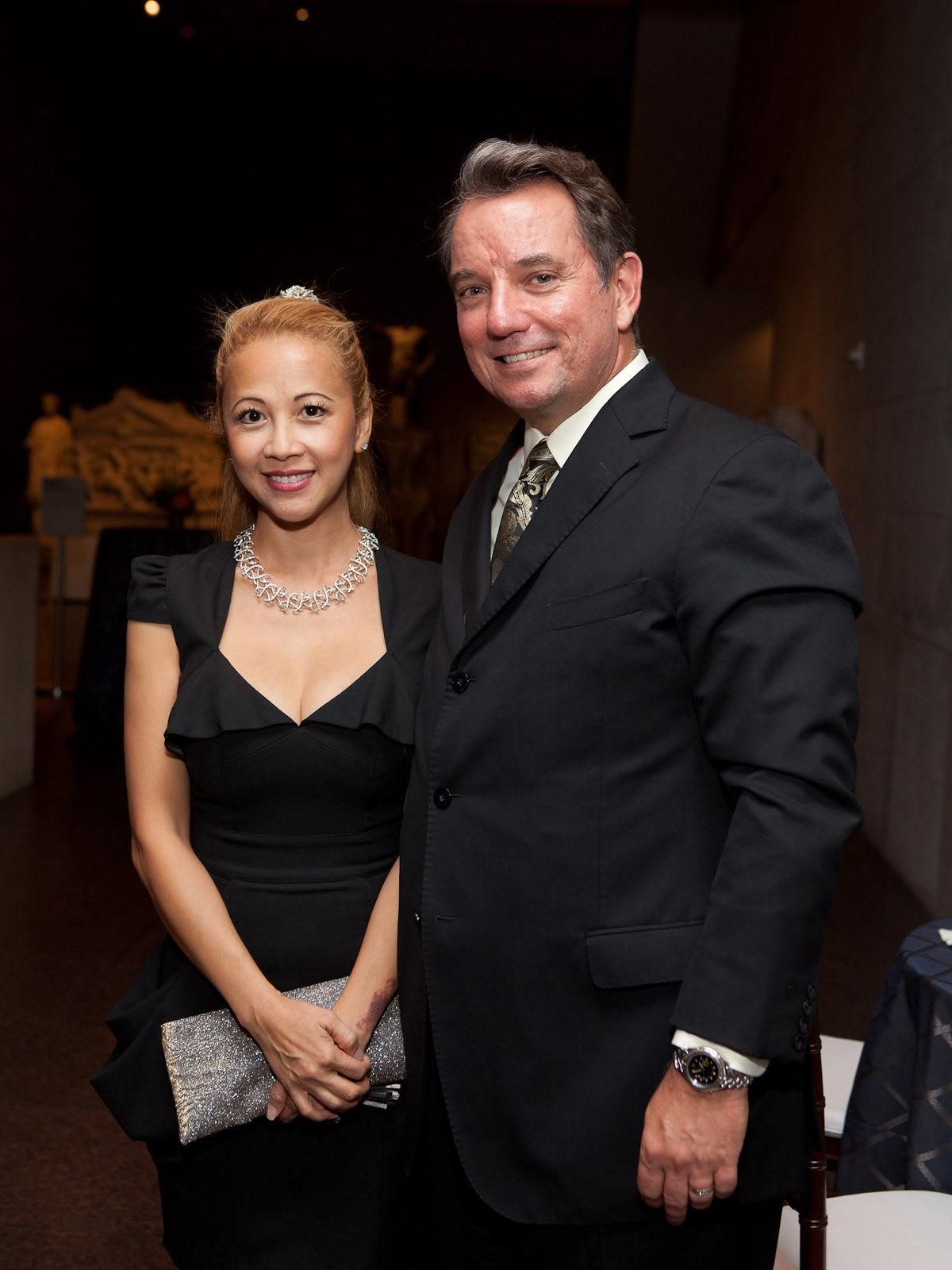 Demi and Ron Rand at the MFAH opening reception for American ...