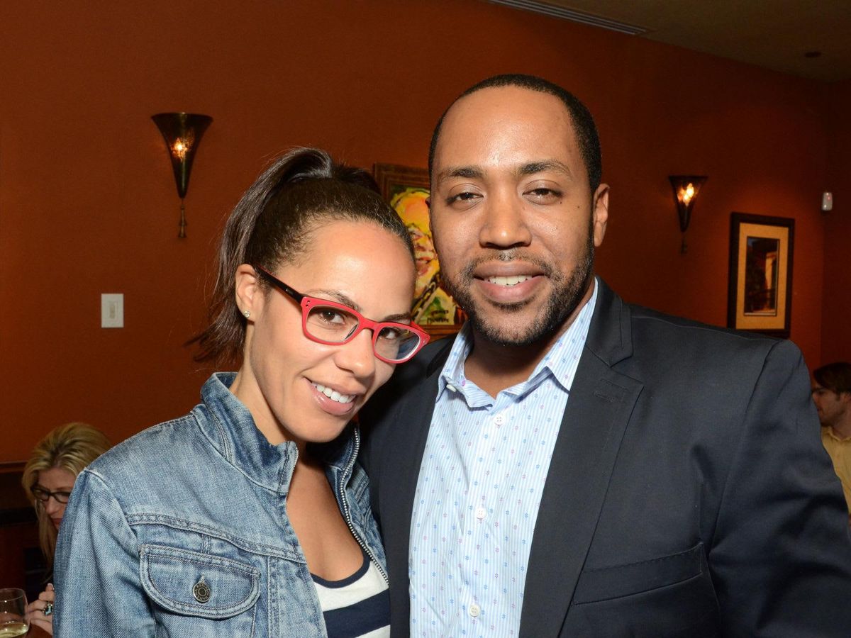 Danielle Burns and Alvin Sumler at the Urban Green happy hour ...