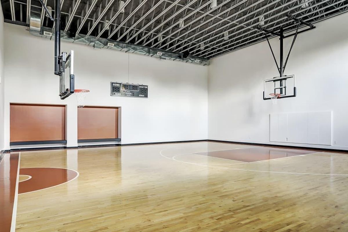 The indoor basketball gym. - CultureMap Houston