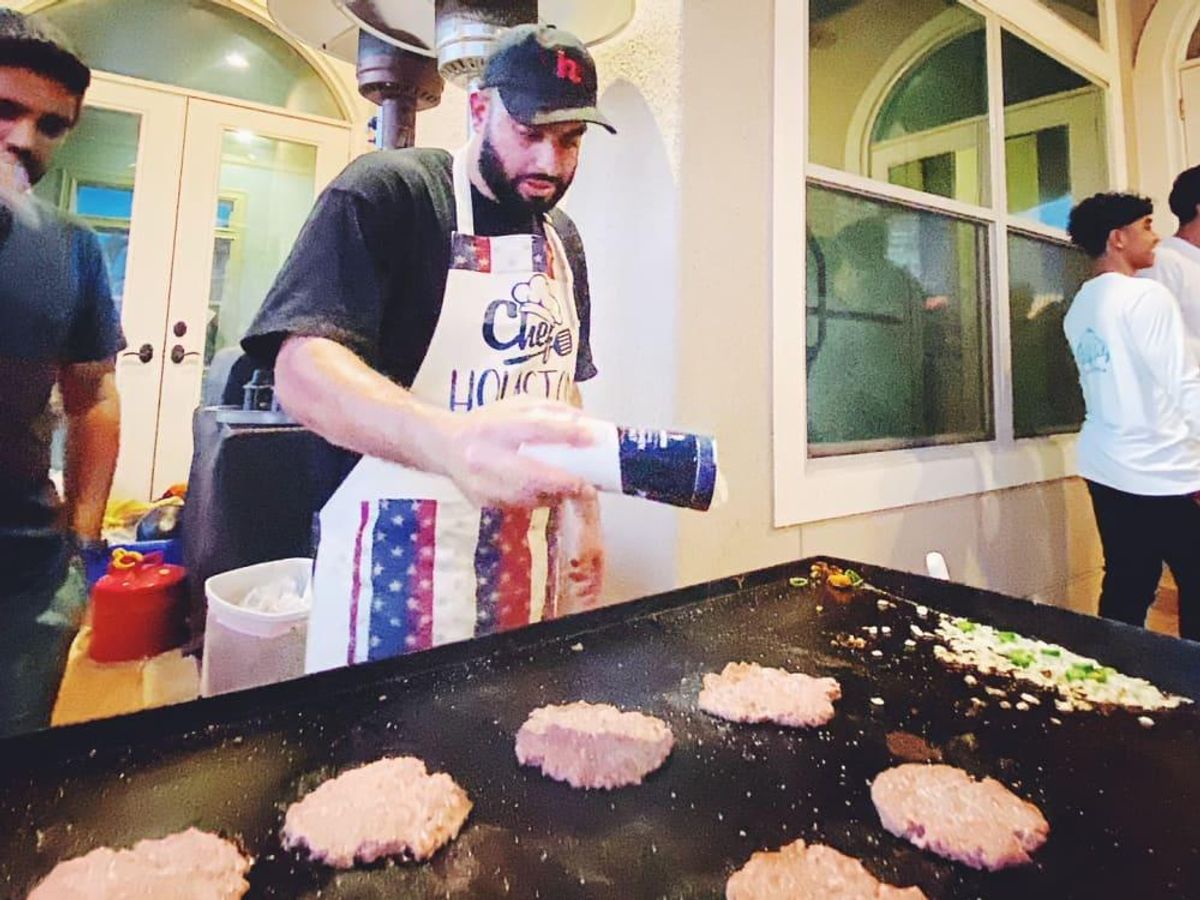 Burger lover Abbas Dhanani. - CultureMap Houston