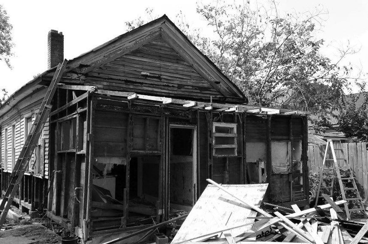 The 1880s bungalow was in complete disrepair. - CultureMap Houston