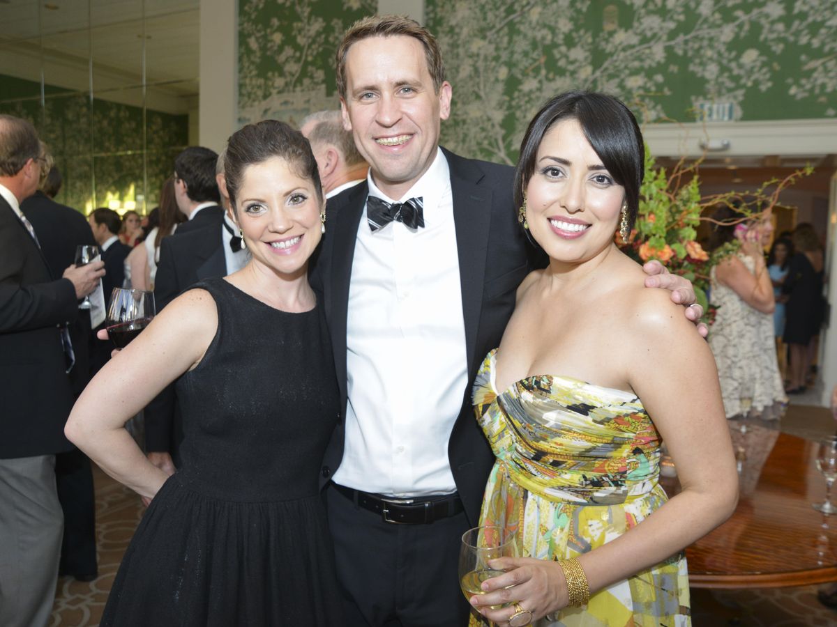 Angie Guiberteau, left, with Matt Johnson and Corie Johnson at the ...