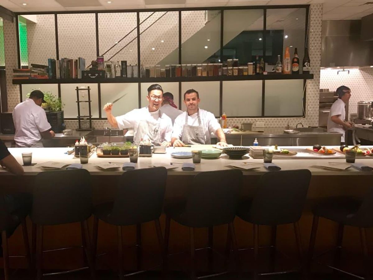 The chefs at Aqui are ready to welcome diners. - CultureMap Houston