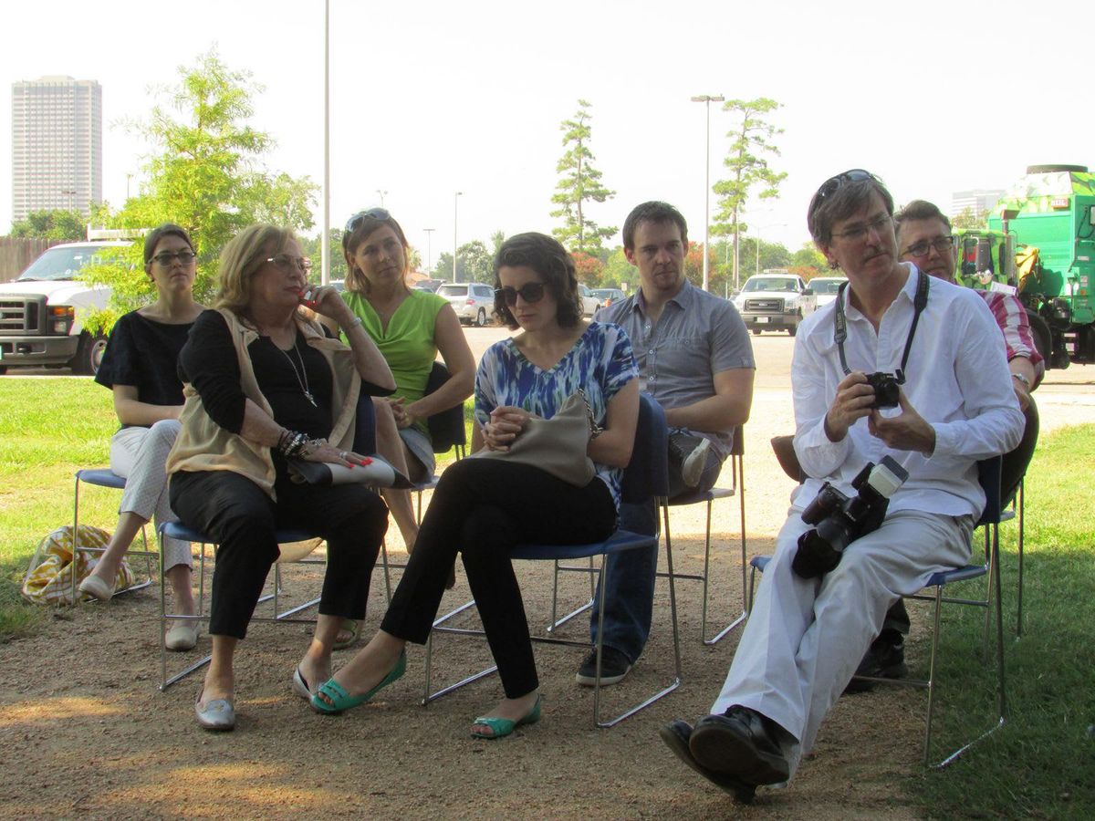 Among those attending the unveiling were Ariane Roesch, Barbara Davis ...