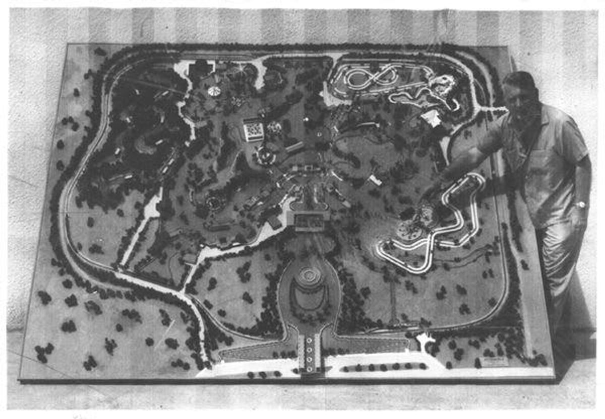 Ed Henderson and his Astroworld model in 1967 - CultureMap Houston