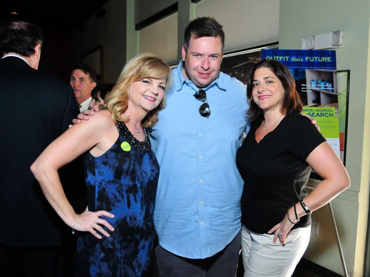 Kim Padgett, from left, Chris Beverly and Lisa Gochman at the Back to ...