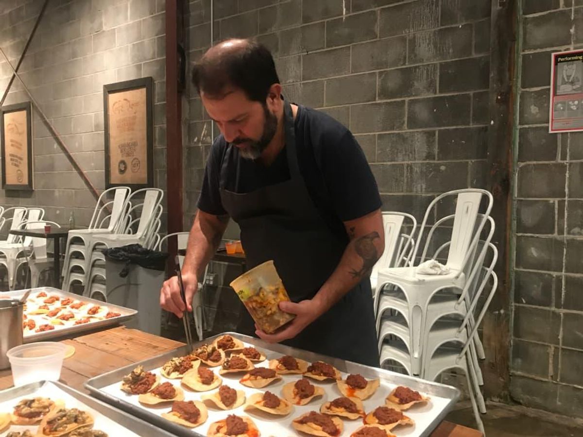 Enrique Olvera plates the first course - CultureMap Houston