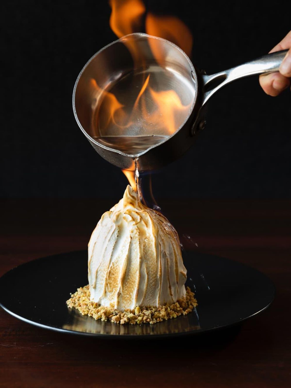 Baked Alaska at Bludorn. - CultureMap Houston