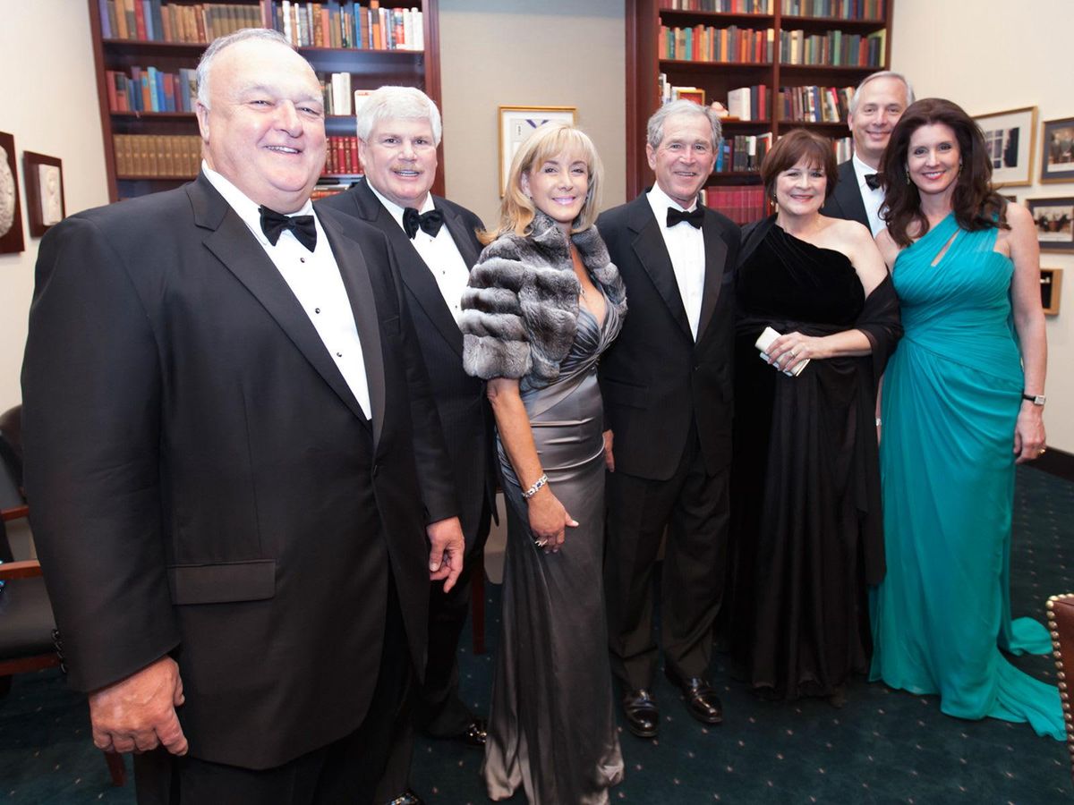 Bucky Allshouse, from left, John Eddie and Sheridan Williams, George W ...