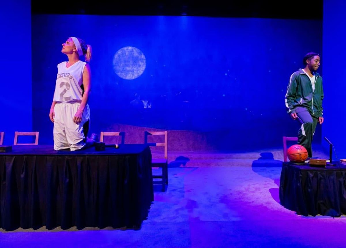 Julia Krohn and Orlanders Tao Jones play lovers separated by a slight ...