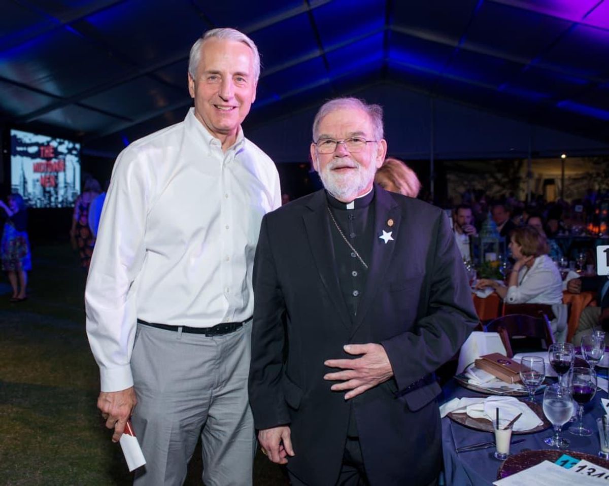 Bob Ivany, Auxiliary Bishop George Sheltz. - CultureMap Houston