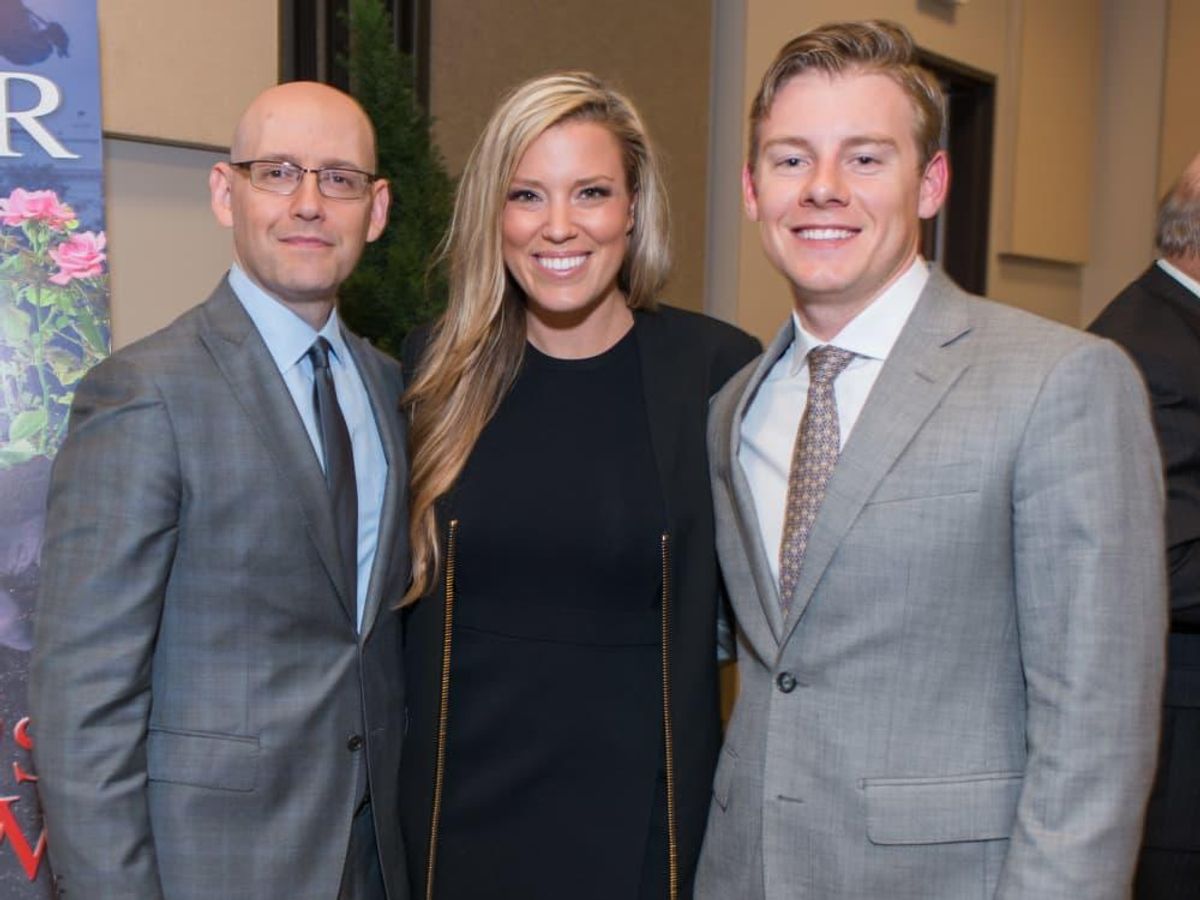 Brad Meltzer, Holly Alvis, Austin Alvis. - CultureMap Houston