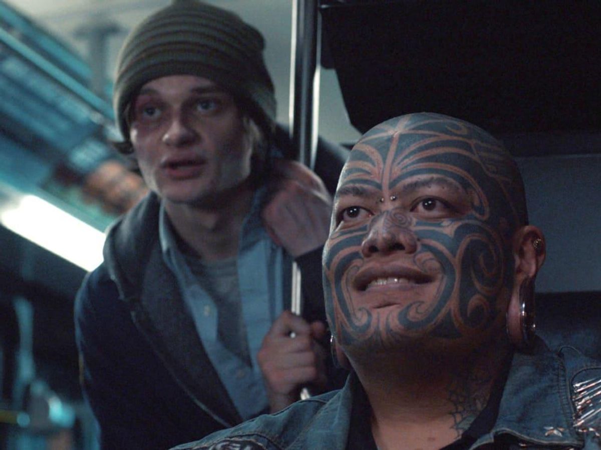 Charlie Tahan and Pineapple Tangaroa in Drunk Bus. - CultureMap Houston