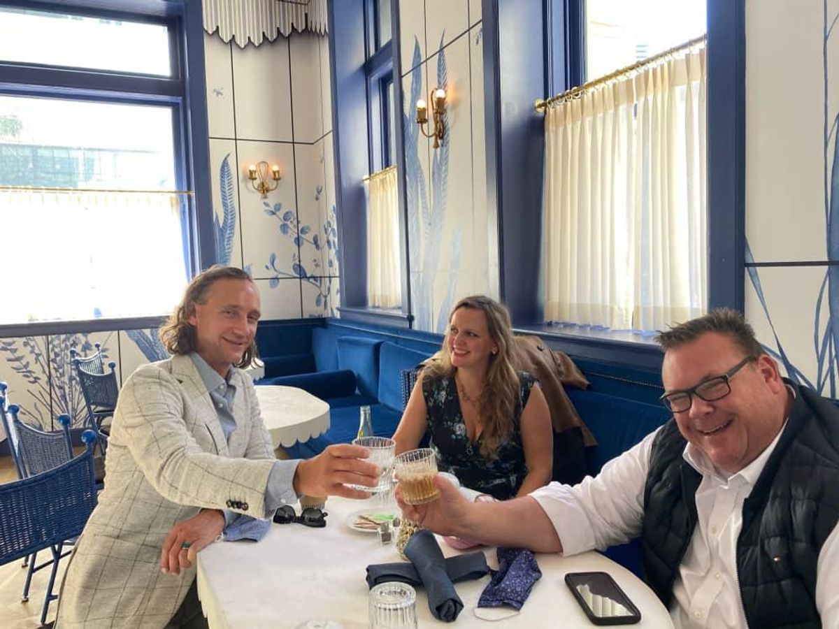 A toast with star chef, Ryan Prewitt. - CultureMap Houston