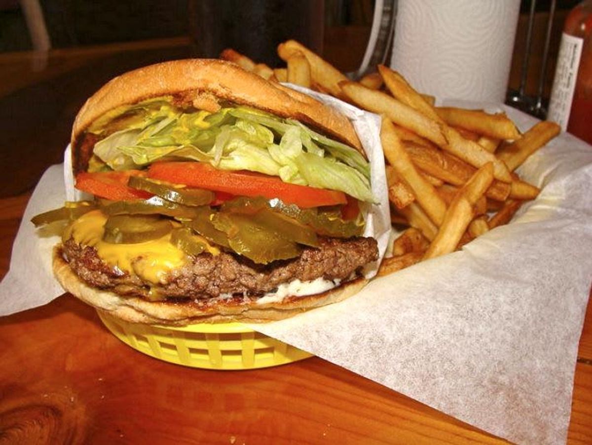 Christian's burger is the same as the original location, but the ...