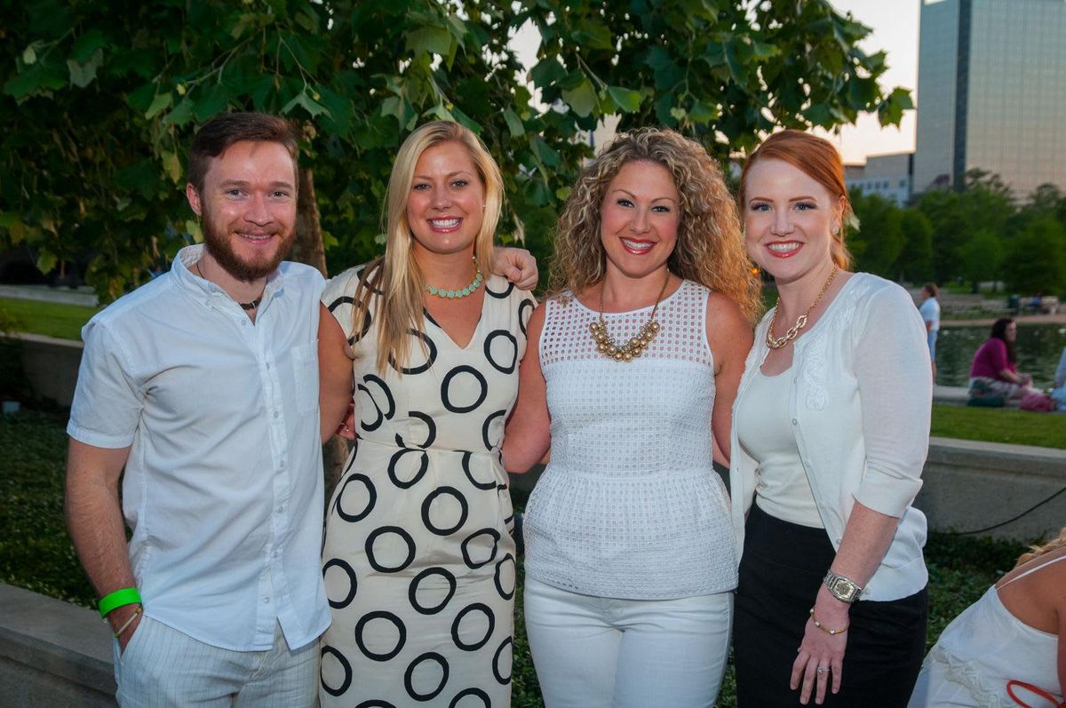 Clark Newman, from left, Jessica Hart, Johnna Carlson and Holli Strong ...