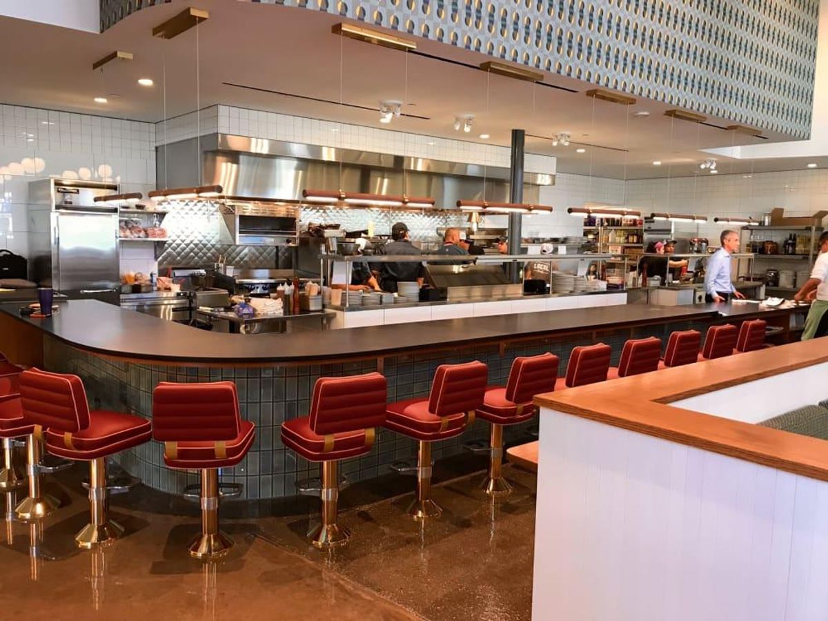 The restaurant's dining counter. - CultureMap Houston