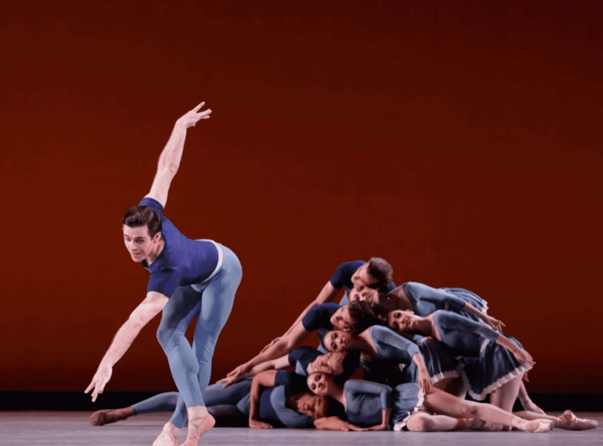 Dancer Connor Walsh and artists of the Houston Ballet in Justin Peck's ...