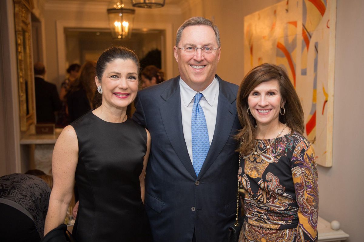 Cynthia Petrello, left, with Ron and Sheila Hulme at the Alley Artists ...