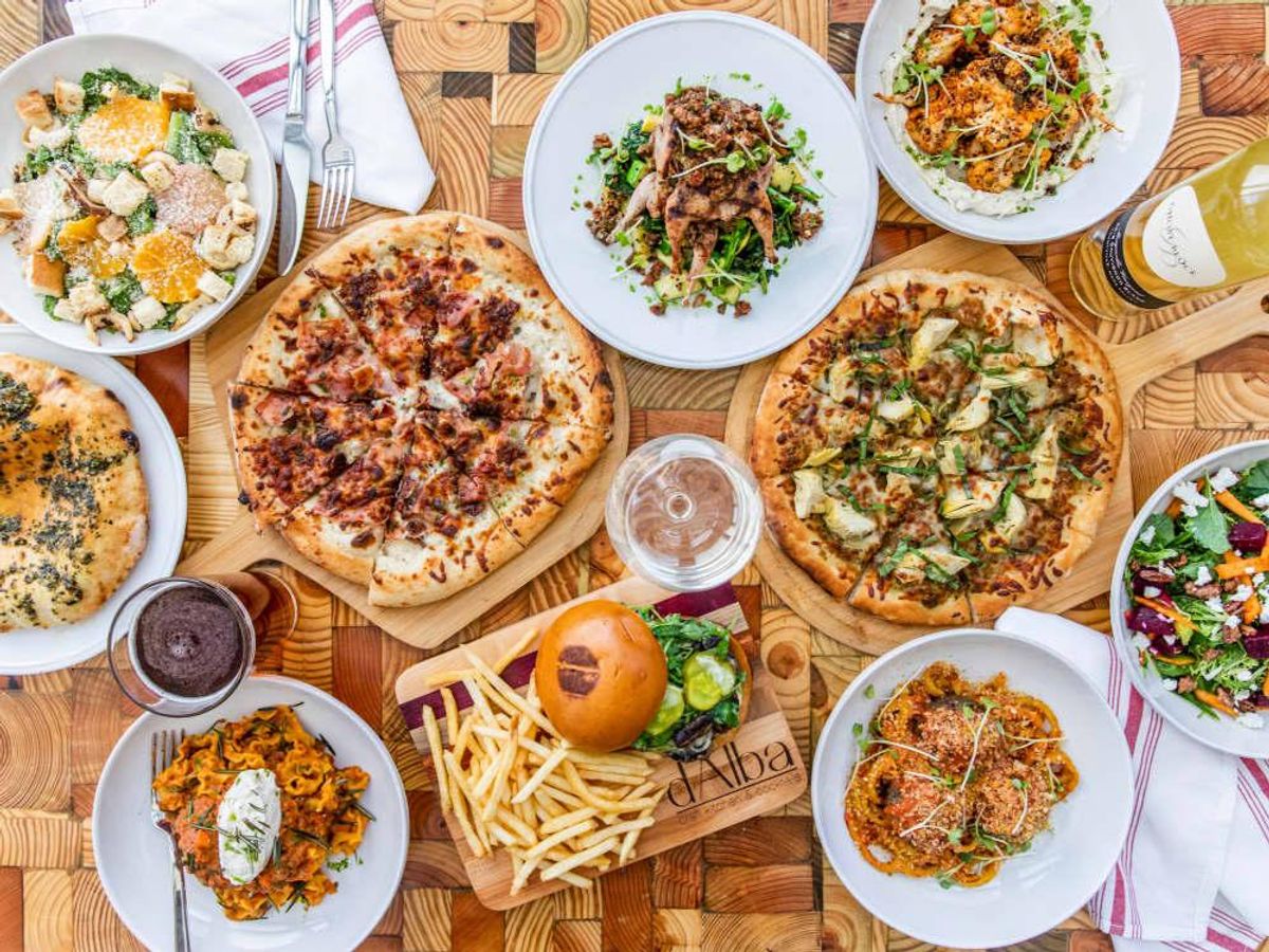 A selection of dishes from d'Alba. - CultureMap Houston