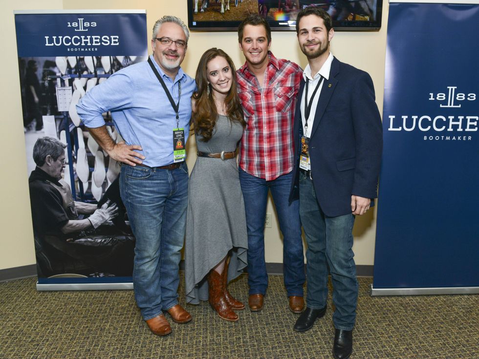 Easton Corbin drops by Lucchese party before his big Rodeo debut ...