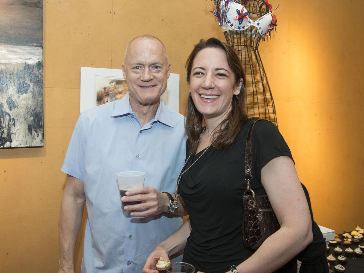 Daniel Perrone and Caroline Thomas at The Brazarre. - CultureMap Houston