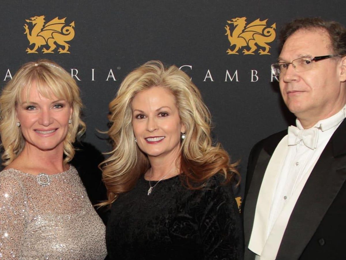 Suzi Hanks, Pam Reed, unidentified butler. - CultureMap Houston