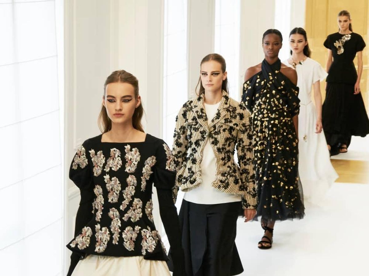 The runway finale at the showing of the Christian Dior Haute Couture ...