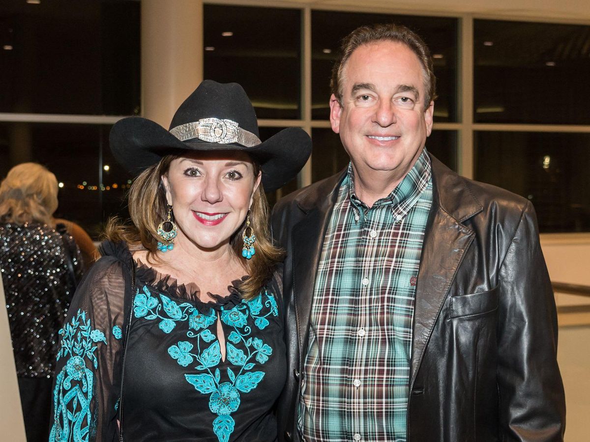 Elizabeth and Allan Stein at the HLSR Hide Party. - CultureMap Houston