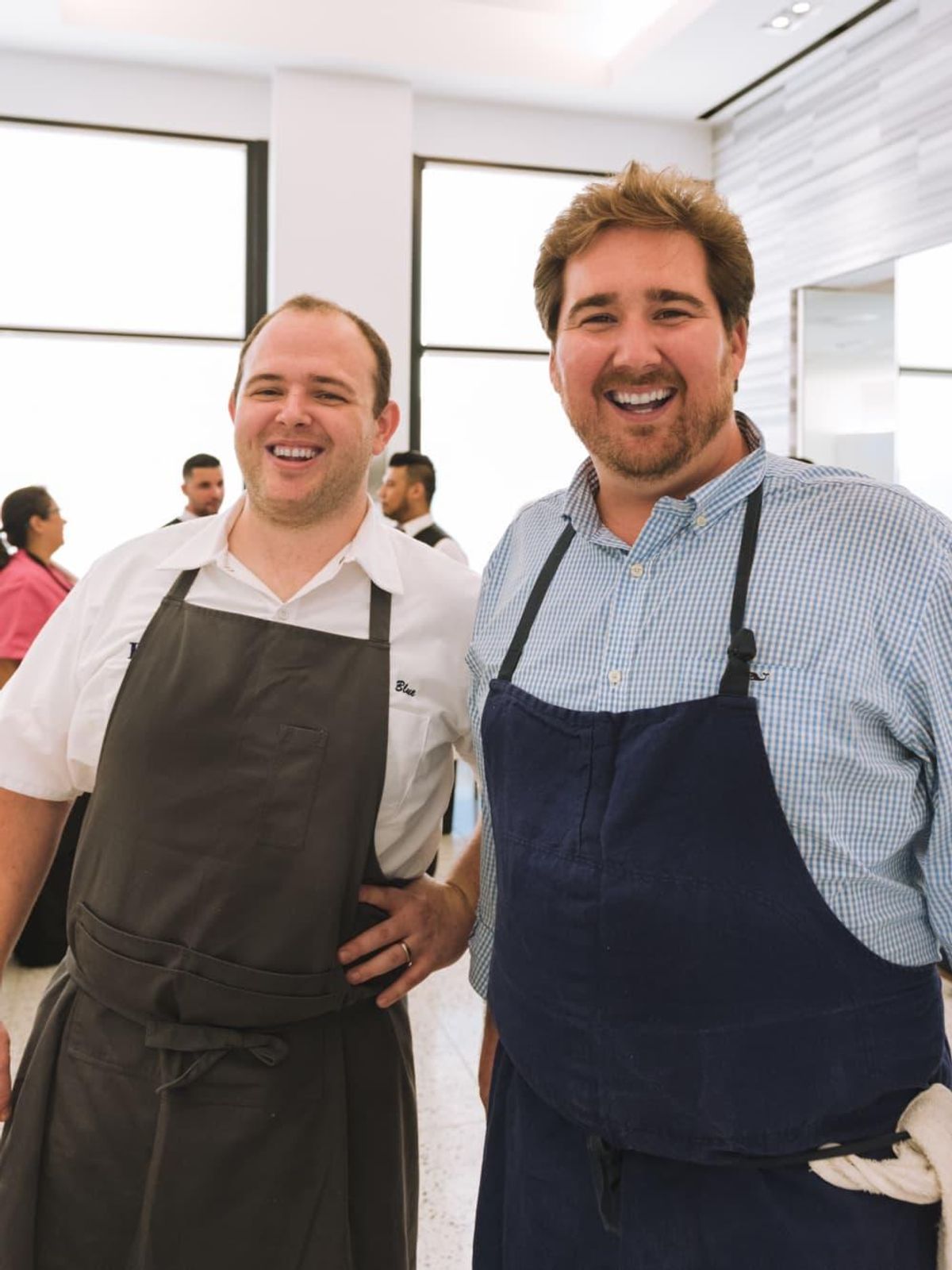 Chefs Daniel Blue and Drake Leonards. - CultureMap Houston