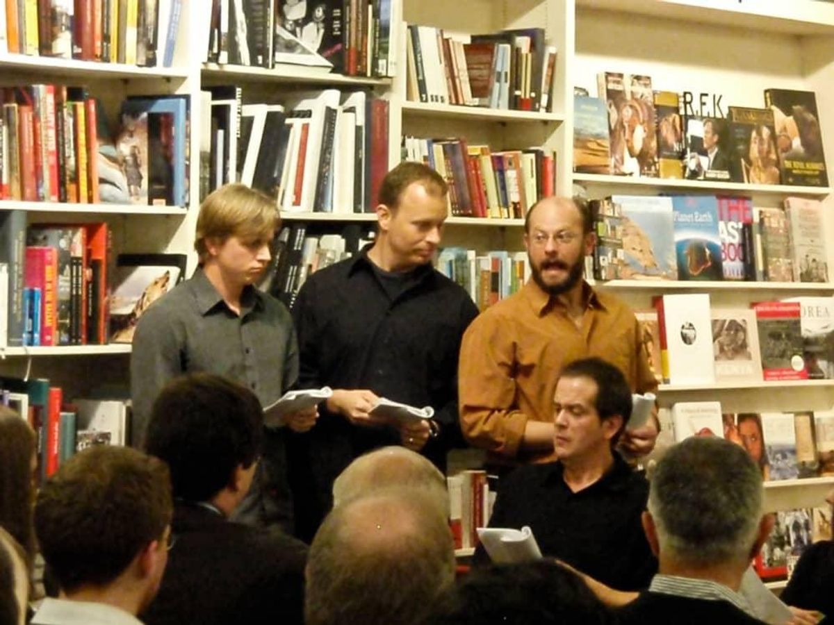 from left, Ryan Schabach, Brian Hamlin, David Wald, Thomas Prior ...