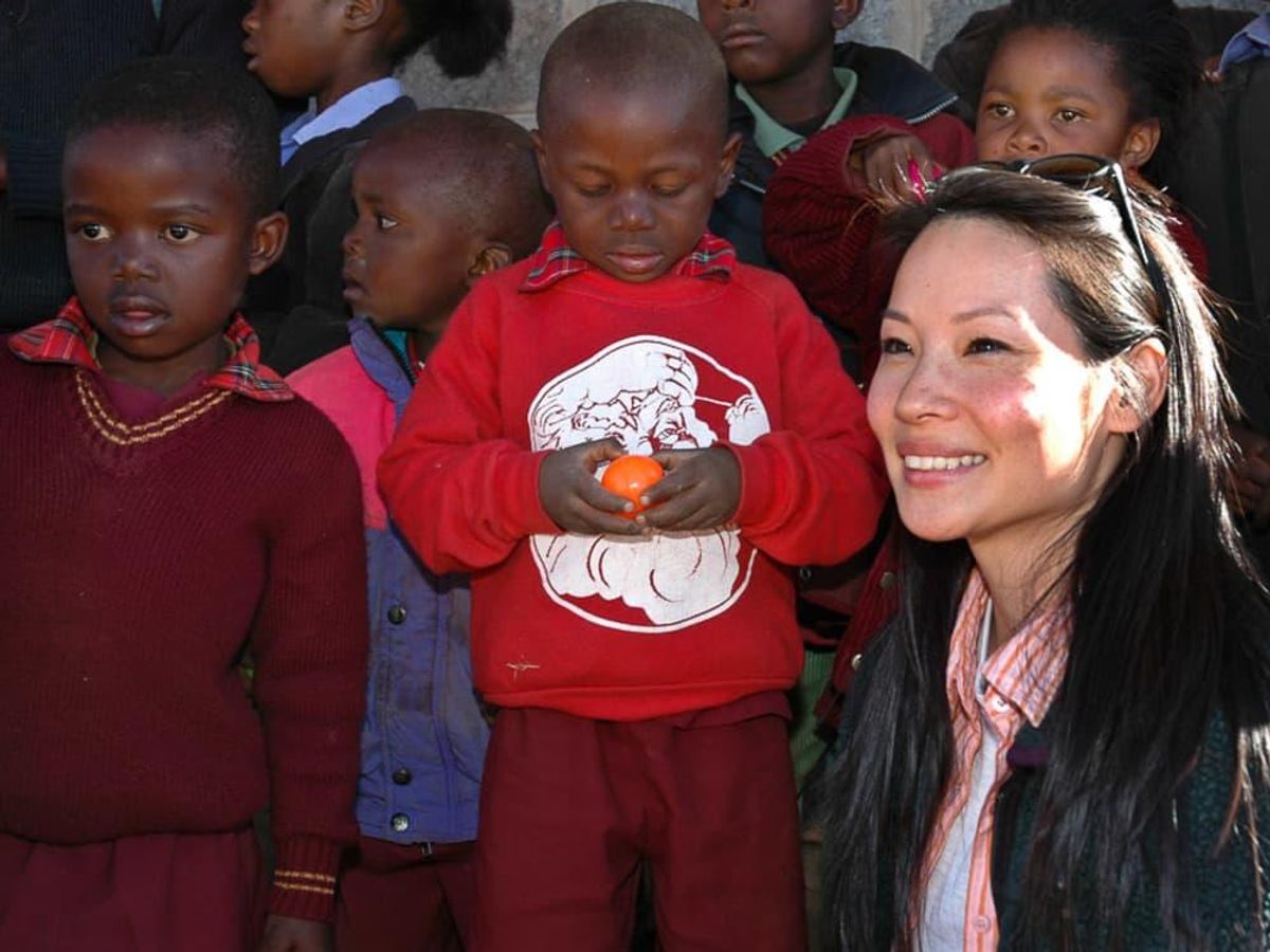 UNICEF Ambassador Lucy Liu and children in Lesotho - CultureMap Houston