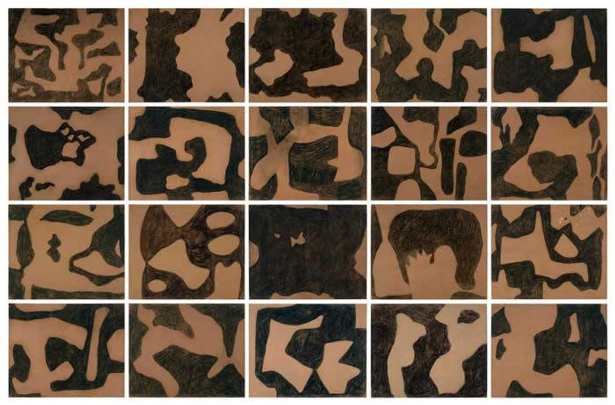 Tony Smith, "Untitled," 1954, Charcoal on paper - CultureMap Houston