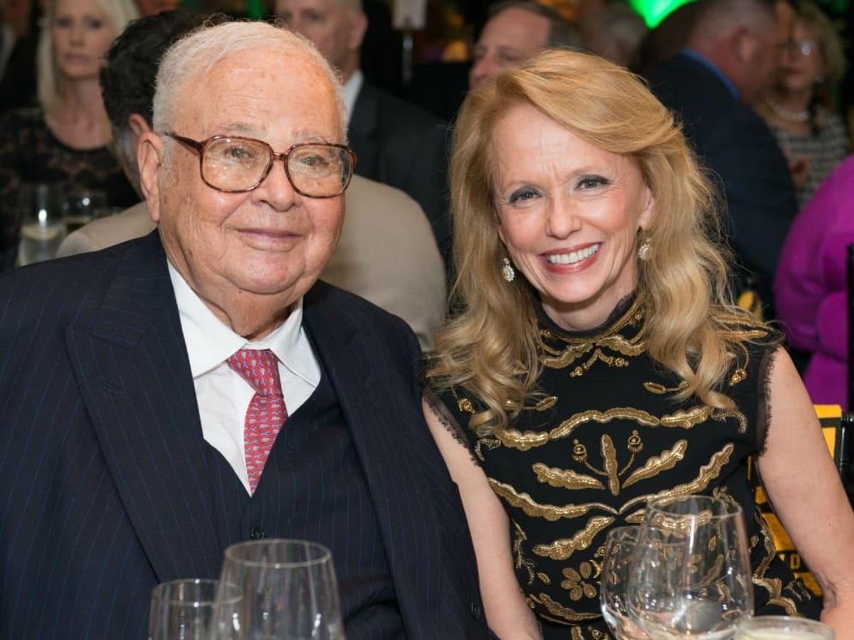 Fayez Sarofim and Susan Krohn, photographed at the Touchdown for ...